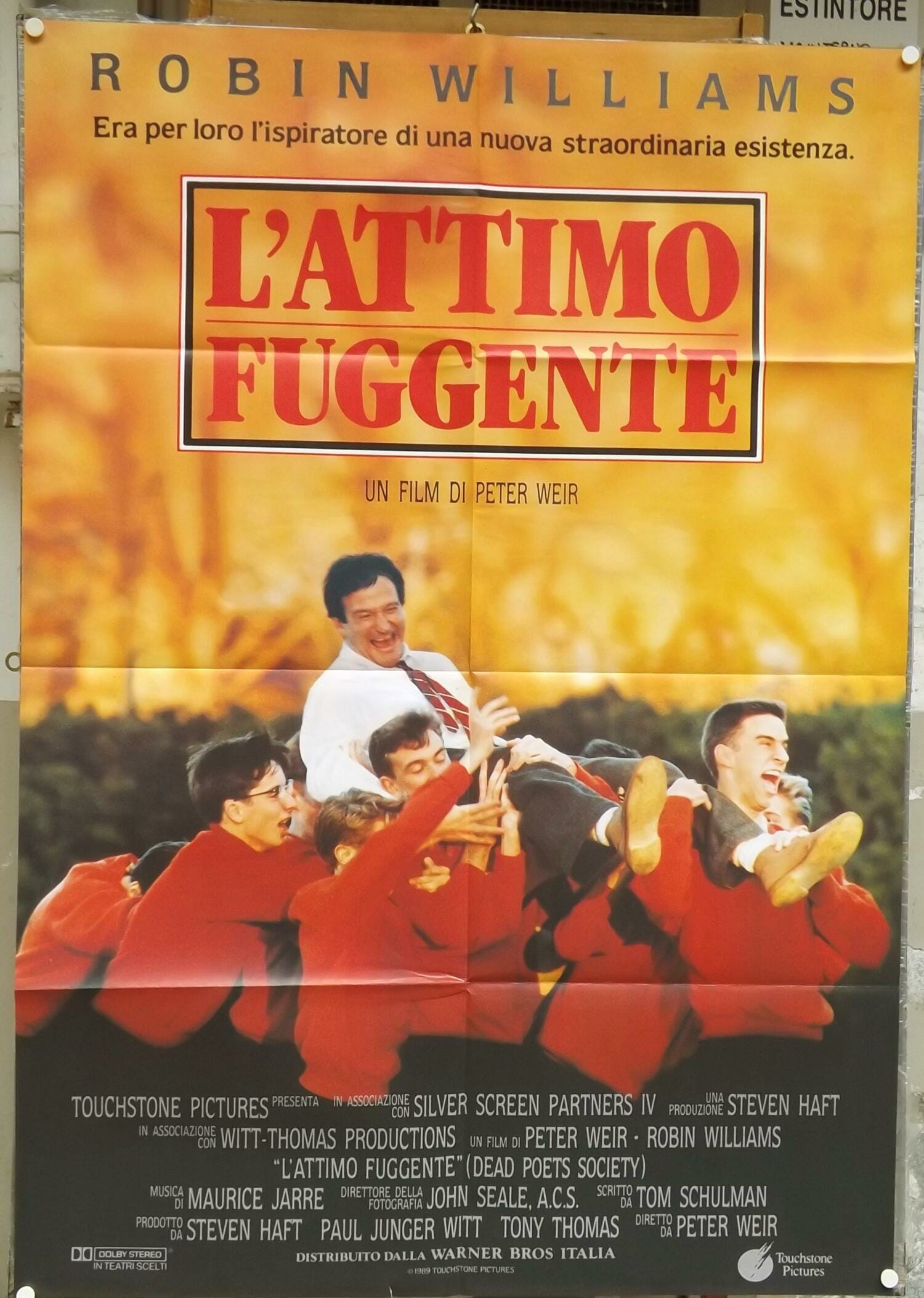 L'attimo fuggente MANIFESTO 1989 - Bottega d'arte Minerva